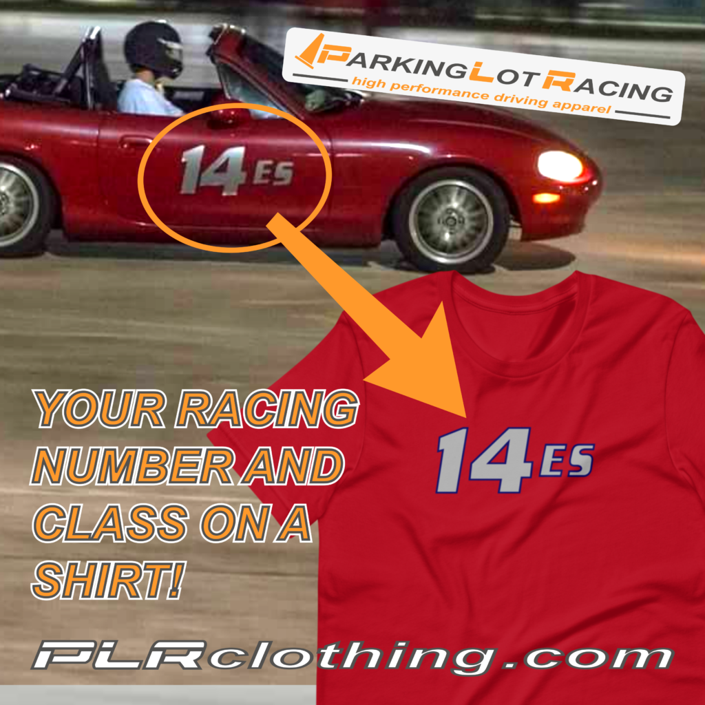 Custom Racing Autocross Numbers & Class Shirt – Parking Lot Racing
